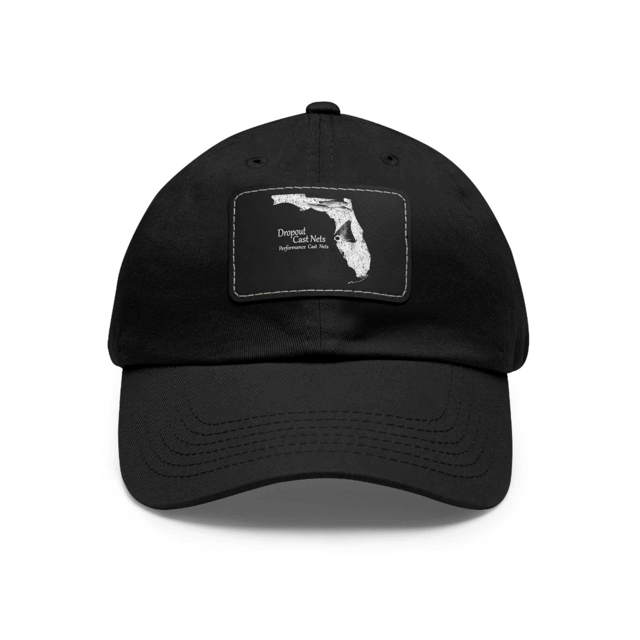 Fishing Hat with Leather Patch – Dropout Cast Nets